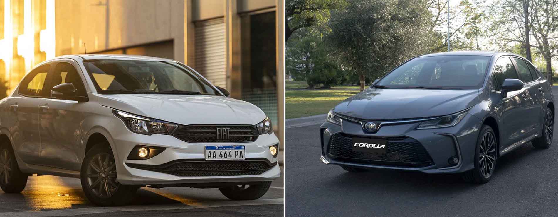 Automáticos económicos: Fiat Cronos vs Toyota Corolla